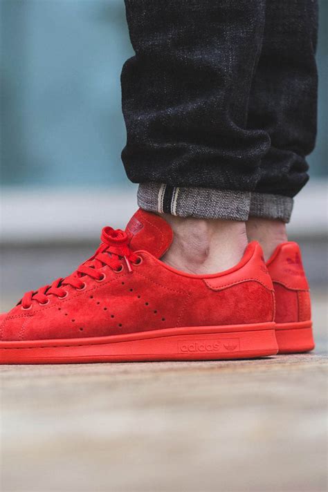 Adidas Stan Smith Red Varsity Suede Soletopia