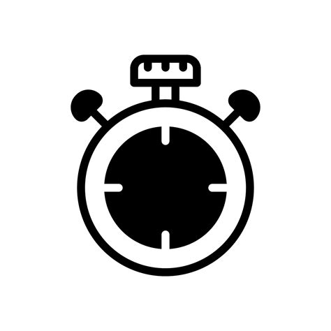 Stopwatch Icon Solid Style 28655007 Vector Art At Vecteezy