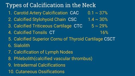 Soft Tissue Calcification In The Neck Pptx