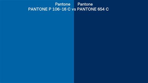Pantone P 106 16 C Vs Pantone 654 C Side By Side Comparison
