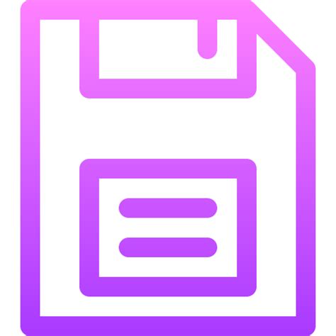 Floppy Disk Basic Gradient Lineal Color Icon