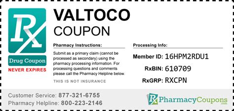 Valtoco Coupon Pharmacy Discounts Up To 80