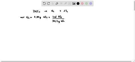 Solved Nitrogen Triiodide Is An Extremely Shock Sensitive Compound When Dry Nitrogen