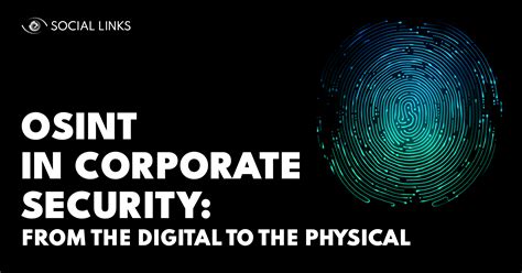 OSINT For Corporate Security Blog Social Links