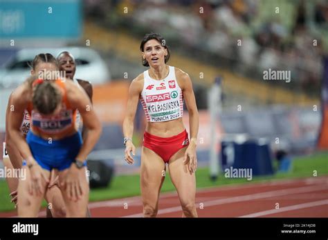 Anna Kiełbasińska participating in the meters of the European Athletics Championships in