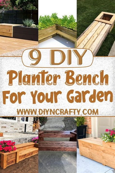 9 Diy Planter Bench Plans For Your Garden Diyncrafty