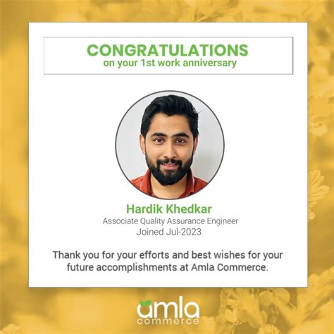 Hardik Khedkar On Linkedin Annivesary Grateful Careerjourney