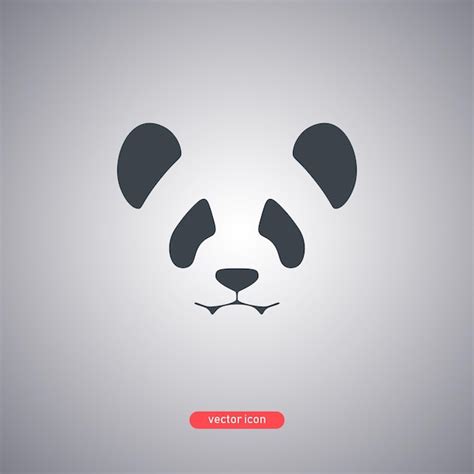 Premium Vector Panda Icon Vector Illustration