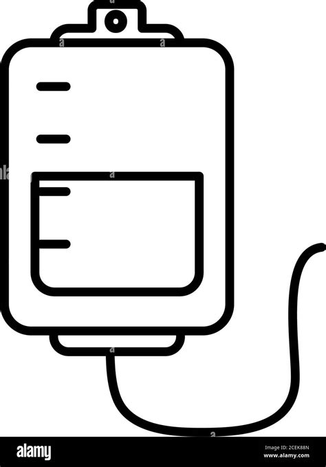 Icône De Sac Iv Sur Fond Blanc Style De Ligne Illustration