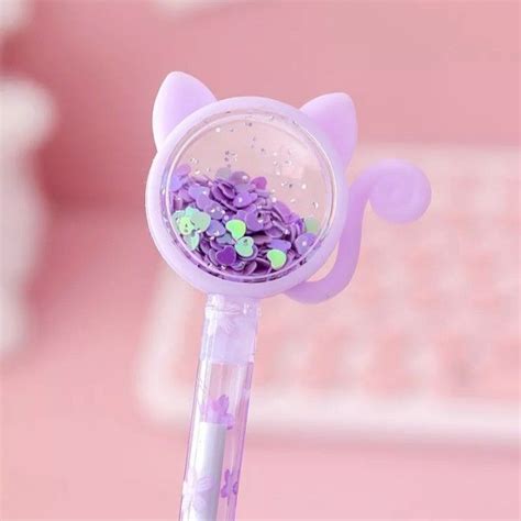 Pin By 𝐬 𝐮 𝐧 𝐫 𝐢 𝐬 𝐞 ♡⃗ On ` Aesthetic Collection ♡ Cat Pen Gel Pens Pretty Pens