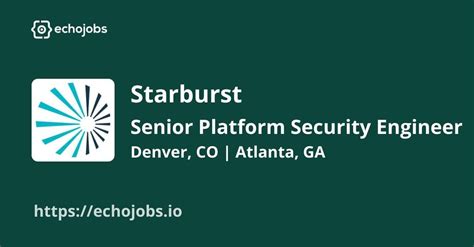 Starburst Is Hiring Senior Platform Security Engineer Usd 170k 195k