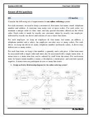 Database Final Exam Answer Pdf Database Mis Final Exam Answer All The