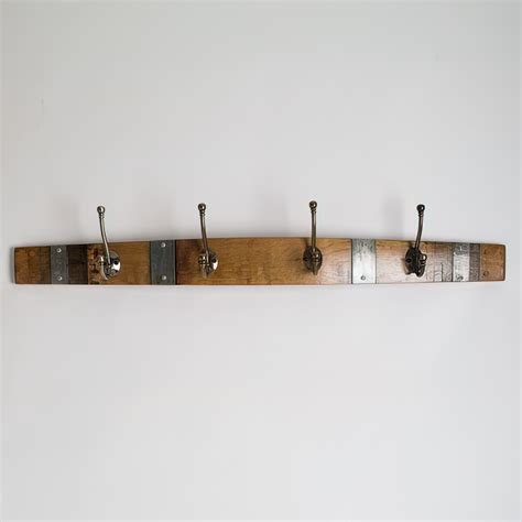 Large Banded Coat Hook With Brass Hooks Alpine Wine Design