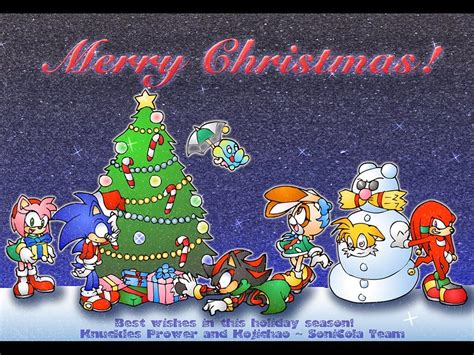 Las Aventuras De Sonic The Hedgehog Y Sus Amigos Aviso Y Feliz Navidad
