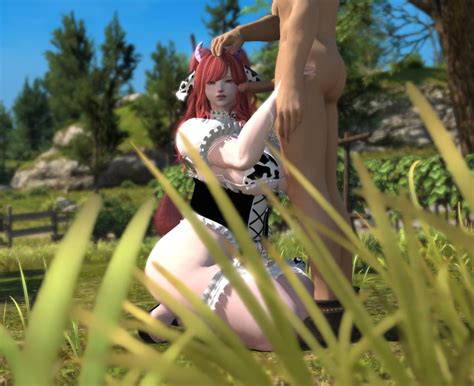 Rule 34 1boy1girl Chubby Cow Ears Cow Horns Cow Print Final Fantasy