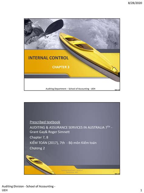 Chapter 3 Internal Control Auditing Division School Of Accounting