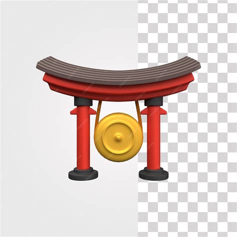 Premium Psd 3d Gong Gate Illustration