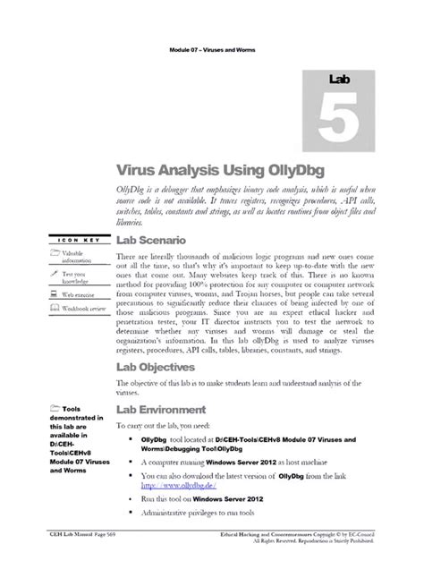 Ceh V8 Labs Module 07 Viruses And Worms PDF