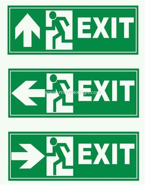 Signage Organsation For Production Planning Board Emergency Exit