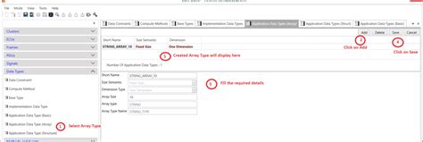 Configuring Application Data Type Array Autosar Arrays In Eea Com