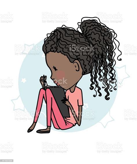 귀여운 여자아이 책을 읽는 공부에 대한 스톡 벡터 아트 및 기타 이미지 공부 교육 귀여운 Istock
