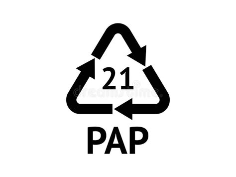 Códigos De Reciclado De Papel Ilustración Del Vector Ilustración De