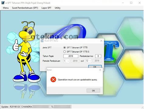Cara Mengatasi Error E Spt Operation Must Use An Updateable Query