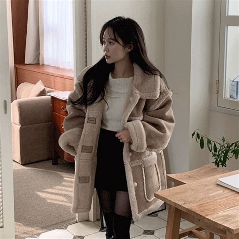 퀄리티보장 밀턴 양면 리버시블 오버핏 무스탕 에이블리