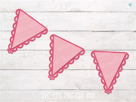 Bunting Svg Banner Svg Party Bunting File For Cricut And Silhouette