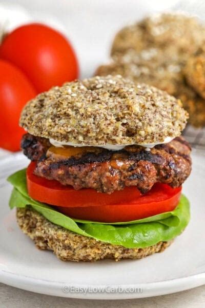 Keto Hamburger Buns A Hearty Low Carb Alternative Easy Low Carb