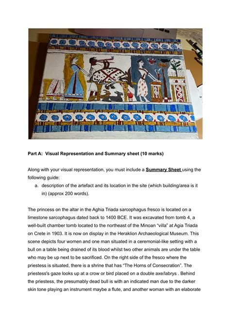Ancient History Ancient Societies Minoan Crete Hsc The Role And Status