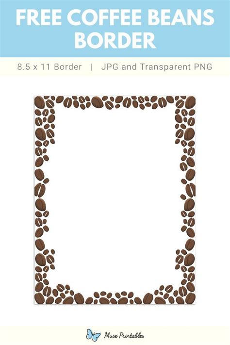 Coffee Beans Page Border Coffee Beans Border Coffee