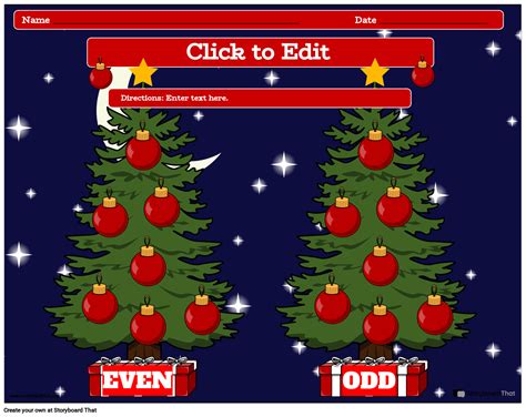Christmas Tree Inspired Worksheet Storyboard By Templates