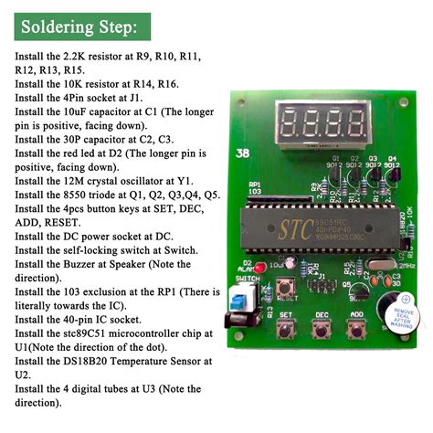 Isolderstore Diy Soldering Practice Kits Ds18b20