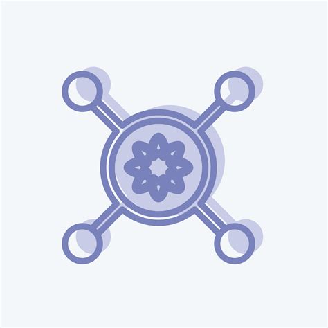 Icon Intelligent Control Suitable For Data Analytics Symbol Two Tone Style Simple Design