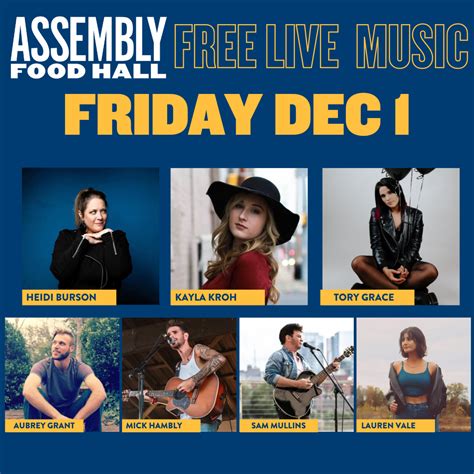Live Music At Assembly Hall Assembly Food Hall