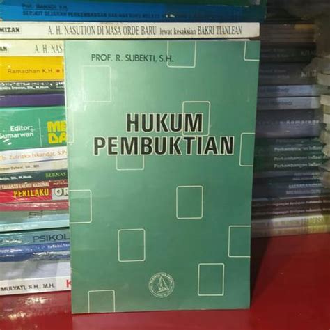 Jual Hukum Pembuktian Subekti Pradnya Paramita Original Jakarta Pusat Fast Buku Tokopedia