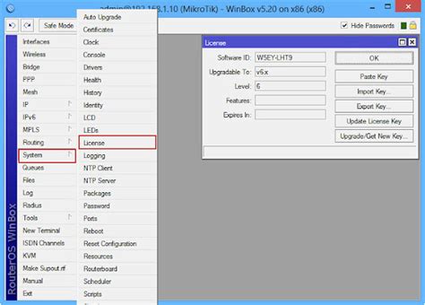 Cara Registrasi Lisensi Mikrotik Mikrotik Tkj