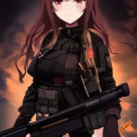 Anime Sniper Girl On