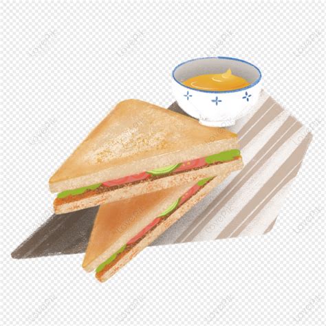 손으로 그린 된 샌드위치 그림 Png 일러스트 무료 다운로드 Lovepik