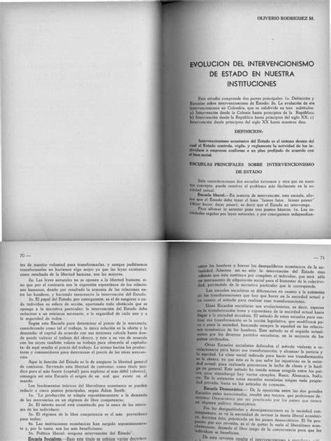 Evolución Del Intervencionismo De Estado En Nuestras Instituciones