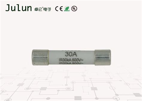 CE Dc Fuse Tegangan Tinggi 30A 6x30mm Untuk Sistem Pv Aplikasi Tenaga Surya