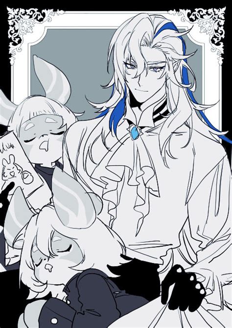 Neuvillette And Melusine Genshin Impact Drawn By Kanapy Danbooru