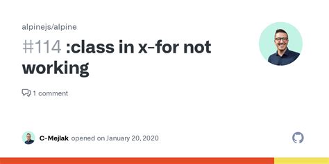 class in x for not working · issue 114 · alpinejs alpine · github