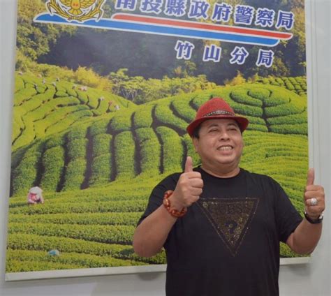 藝人黑面擔任一日反詐騙大使 竹山警宣導好吸睛