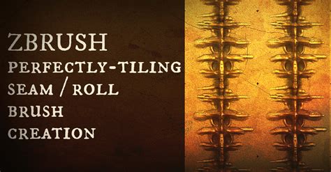 Artstation Zbrush Easily Create Perfectly Tiling Seamroll Brushes