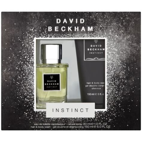 David Beckham Instinct Gift Set Eau De Toilette 30ml Hair Body