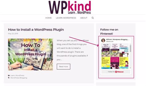 How To Add A Pinterest Widget On Your WordPress Blog WPkind