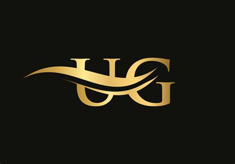 Initial Linked Letter Ug Logo Design Modern Letter Ug Logo Design