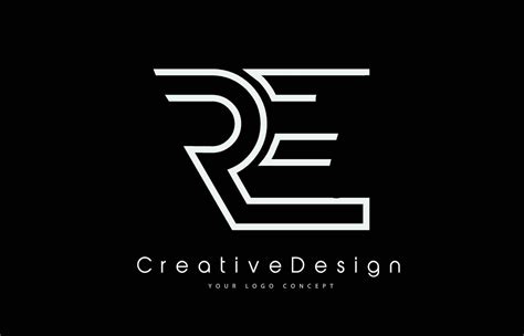 RE R E Letter Logo Design In White Colors 8533452 Vector Art At Vecteezy